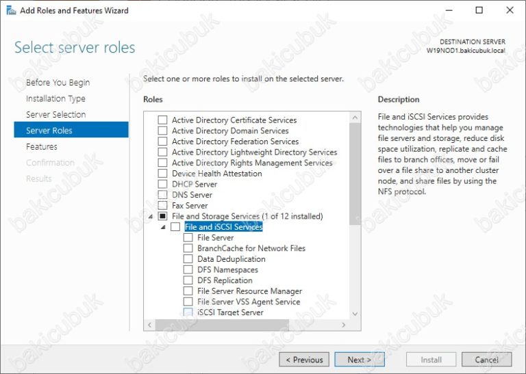 Windows Server 2019 File Server Failover Cluster Kurulumu - Baki ÇUBUK