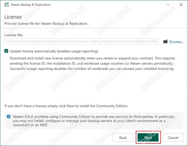 Veeam Backup & Replication 12 Kurulumu - Baki CUBUK