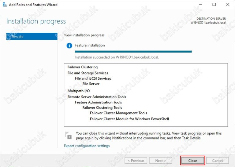 Windows Server 2019 File Server Failover Cluster Kurulumu - Baki ÇUBUK