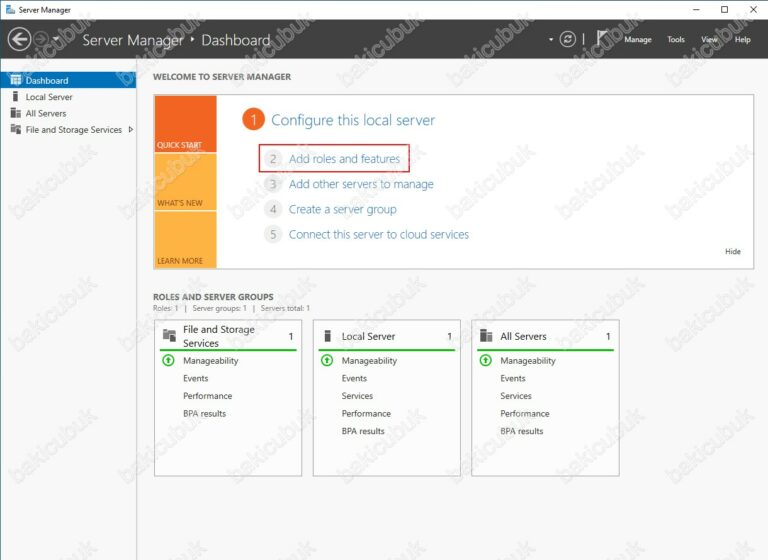 Windows Server 2022 Active Directory Domain Services Kurulumu - Baki ÇUBUK