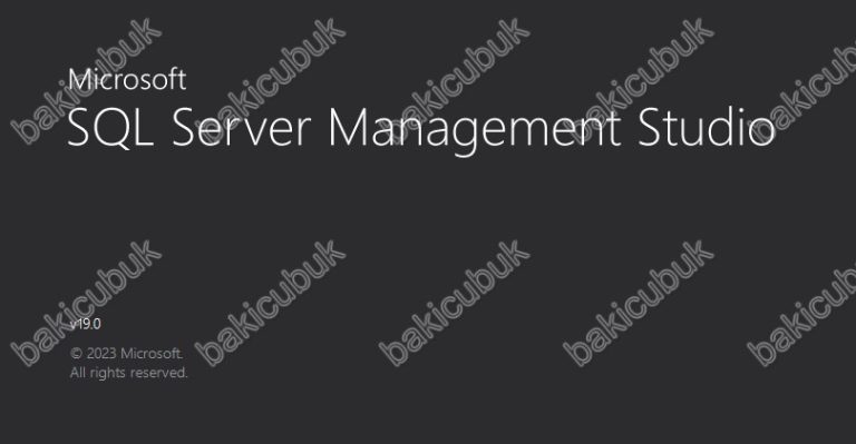Microsoft SQL Server Management Studio 19.0 Kurulumu - Baki ÇUBUK