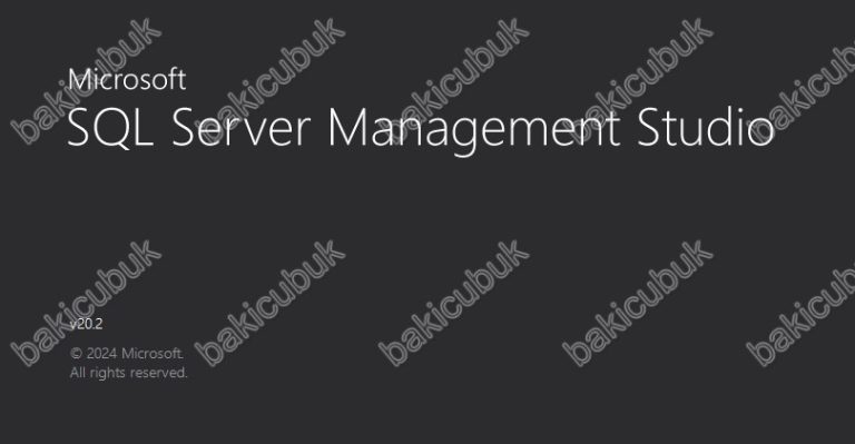 Microsoft SQL Server Management Studio 20.2 Kurulumu - Baki ÇUBUK
