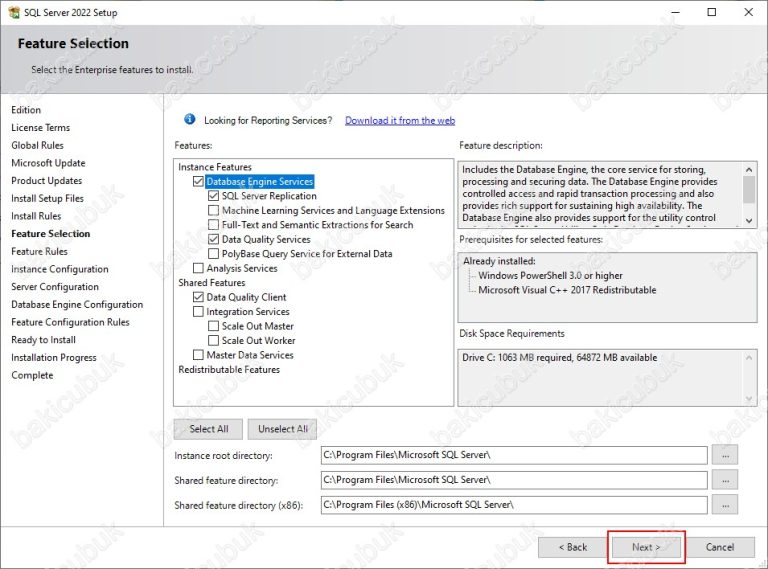 Microsoft SQL Server 2022 Kurulumu - Baki ÇUBUK
