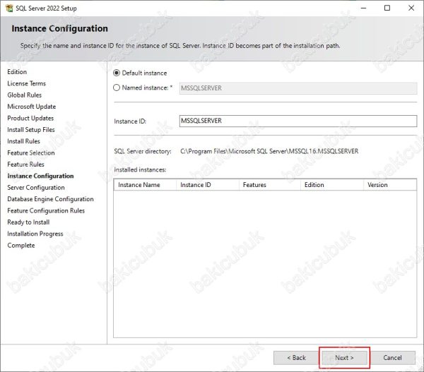 Microsoft SQL Server 2022 Kurulumu - Baki ÇUBUK