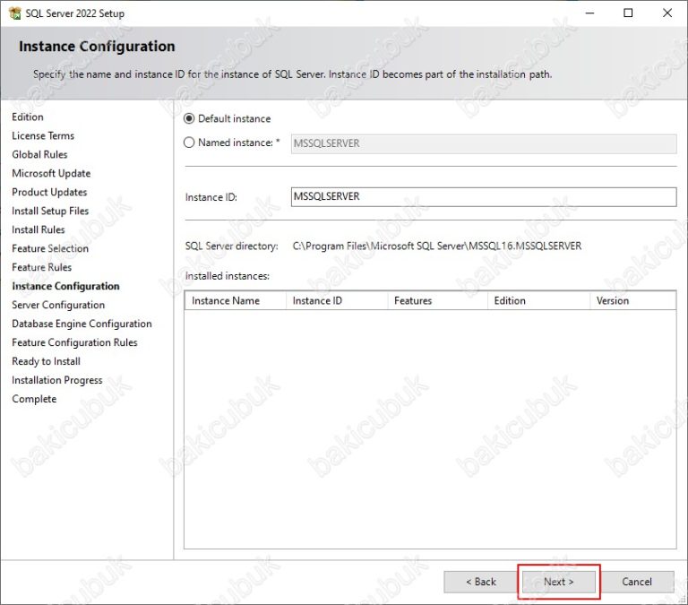 Microsoft SQL Server 2022 Kurulumu - Baki ÇUBUK