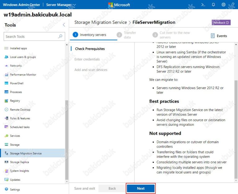 Windows Admin Center Storage Migration Service Windows Server 2016 ...