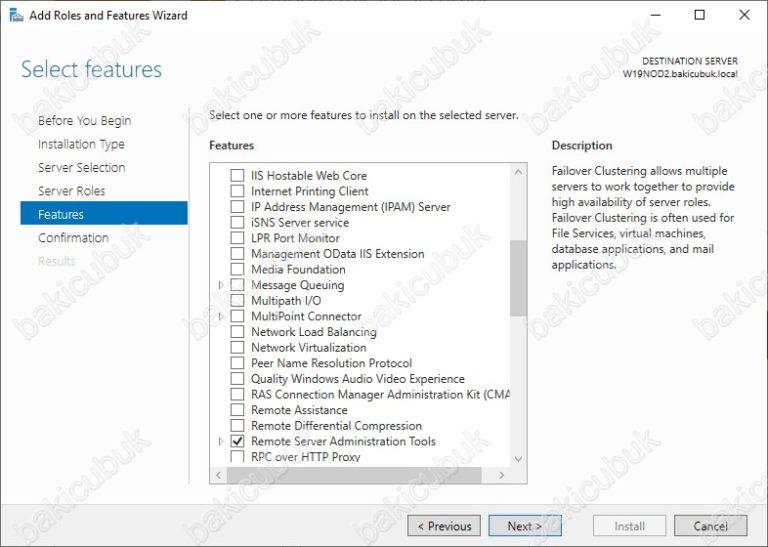 Windows Server 2019 File Server Failover Cluster Kurulumu - Baki ÇUBUK