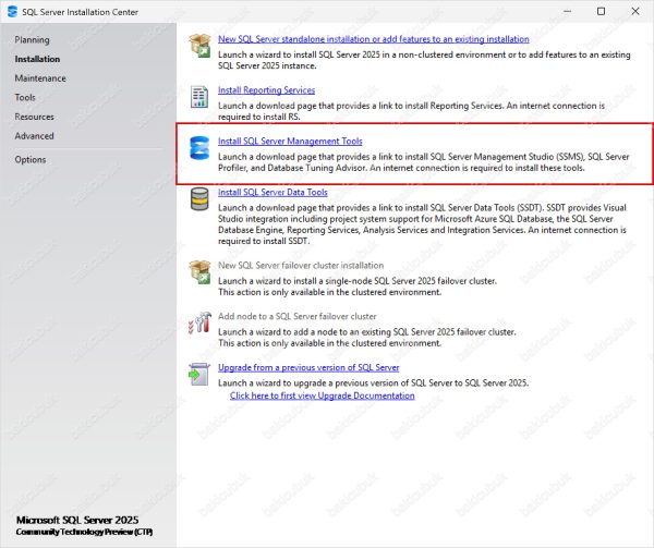 Microsoft SQL Server Management Studio 21 Kurulumu - Baki ÇUBUK