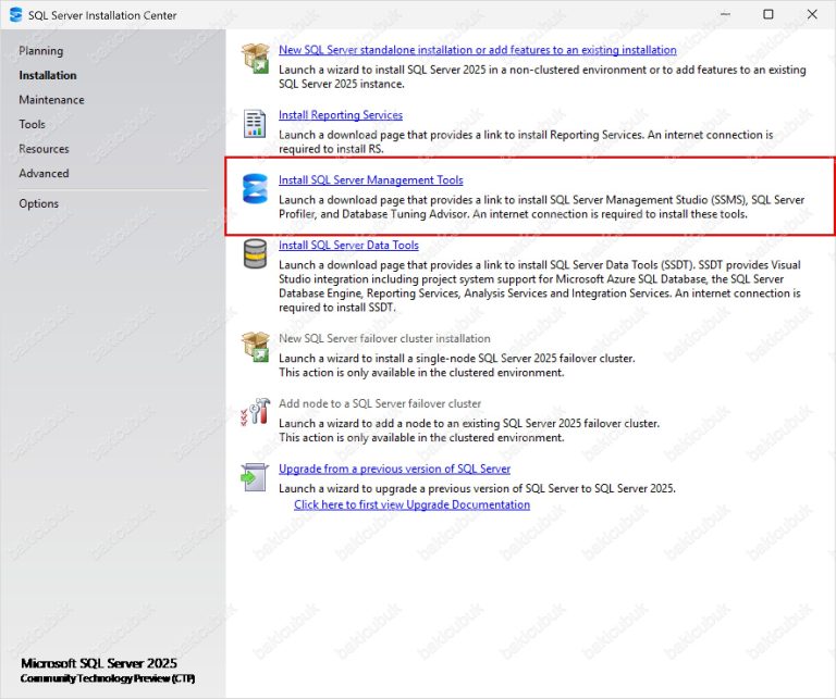 Microsoft SQL Server Management Studio 21 Kurulumu - Baki ÇUBUK