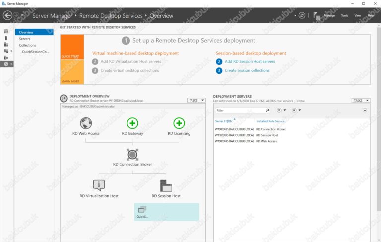Windows Server 2019 Remote Desktop Services Kurulumu - Baki ÇUBUK