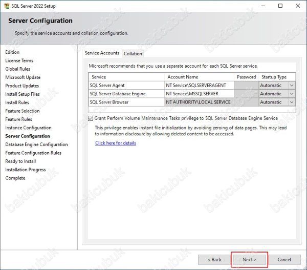 Microsoft SQL Server 2022 Kurulumu - Baki ÇUBUK