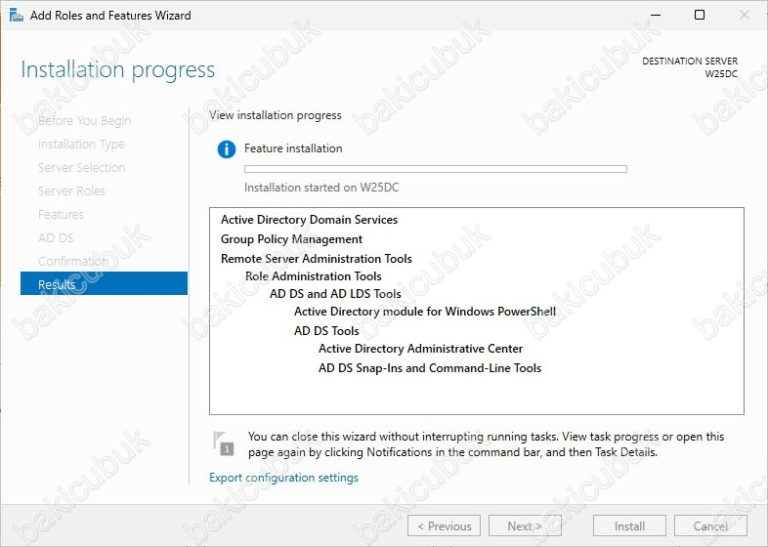 Windows Server 2025 Active Directory Domain Services Kurulumu - Baki ÇUBUK
