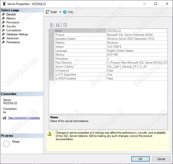 Microsoft SQL Server Authentication Mode - Baki ÇUBUK