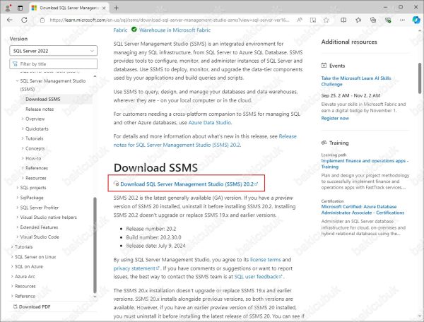 Microsoft SQL Server Management Studio 20.2 Kurulumu - Baki ÇUBUK