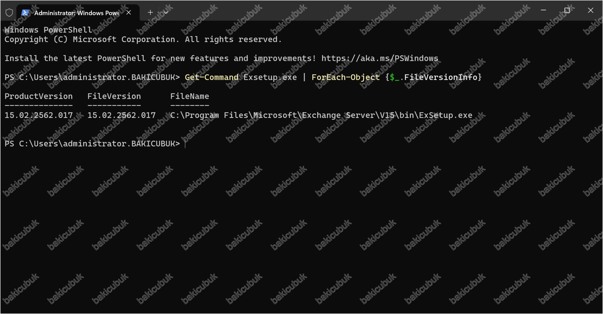 Exchange Server Build Numbers - Baki ÇUBUK