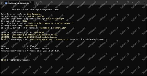 Exchange Server Build Numbers - Baki ÇUBUK
