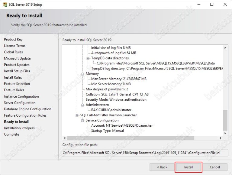 Microsoft SQL Server 2019 Kurulumu - Baki ÇUBUK