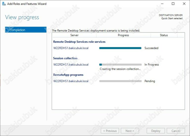 Windows Server 2022 Remote Desktop Services Kurulumu - Baki ÇUBUK