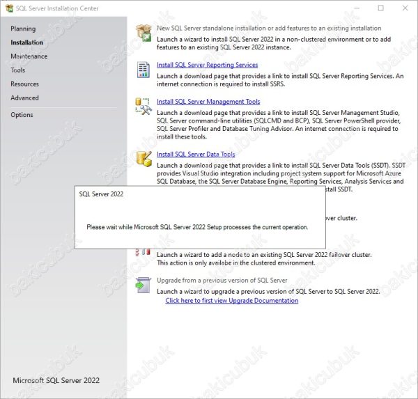 Microsoft SQL Server 2022 Kurulumu - Baki ÇUBUK