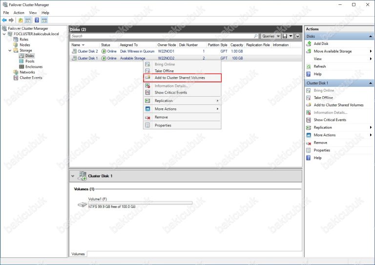 Windows Server 2022 Hyper-V Failover Cluster Cluster Shared Volume ...