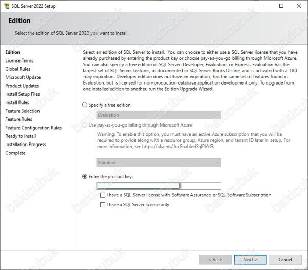 Microsoft SQL Server 2022 Kurulumu - Baki ÇUBUK