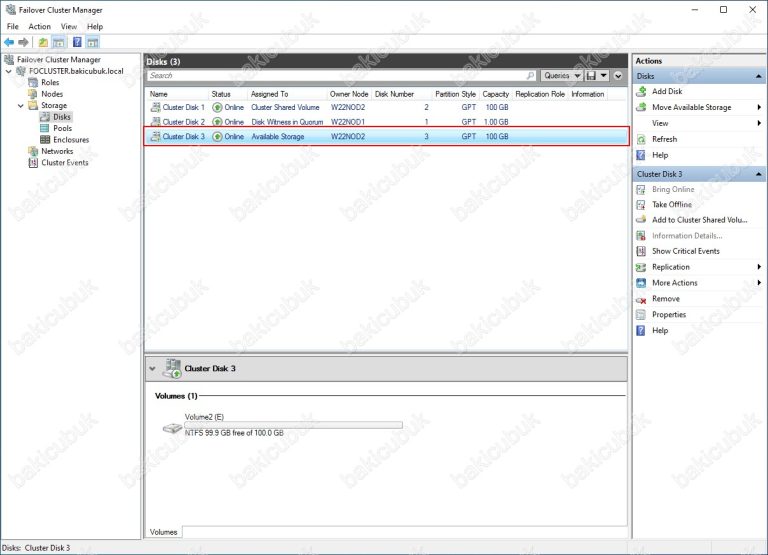 Windows Server 2022 Hyper-V Failover Cluster Cluster Shared Volume ...