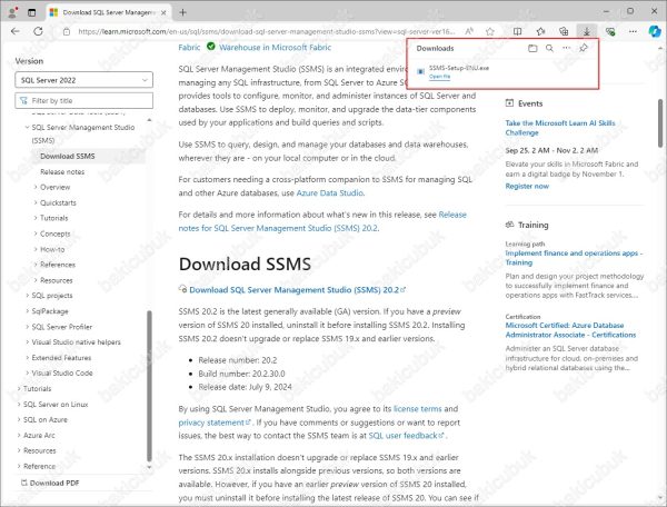 Microsoft SQL Server Management Studio 20.2 Kurulumu - Baki ÇUBUK