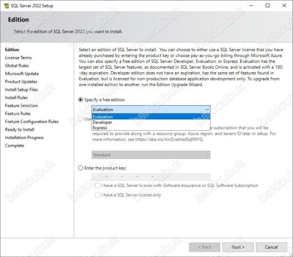 Microsoft SQL Server 2022 Kurulumu - Baki ÇUBUK