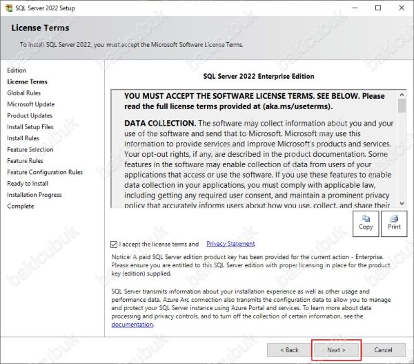 Microsoft SQL Server 2022 Kurulumu - Baki ÇUBUK