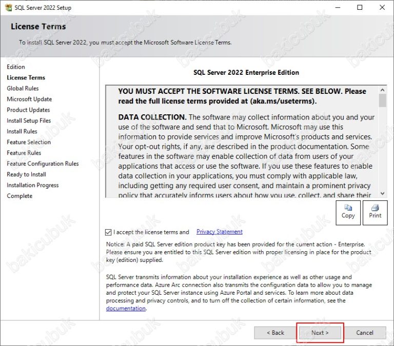 Microsoft SQL Server 2022 Kurulumu - Baki ÇUBUK