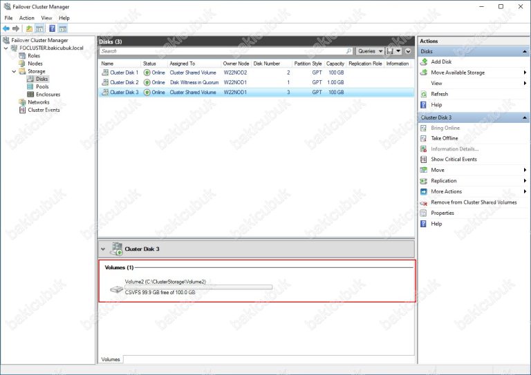 Windows Server 2022 Hyper-V Failover Cluster Cluster Shared Volume ...